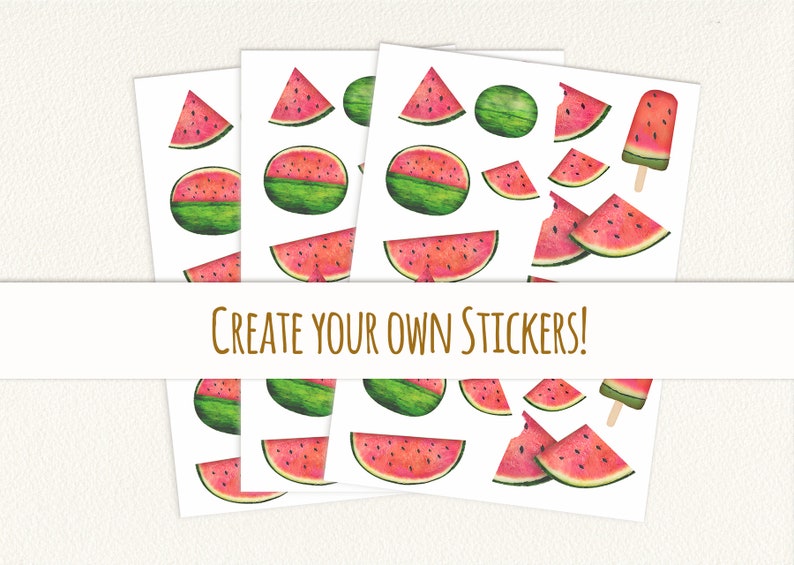 Watermelon Clip Art Melon Clip Art Watermelon Watermelon - Etsy