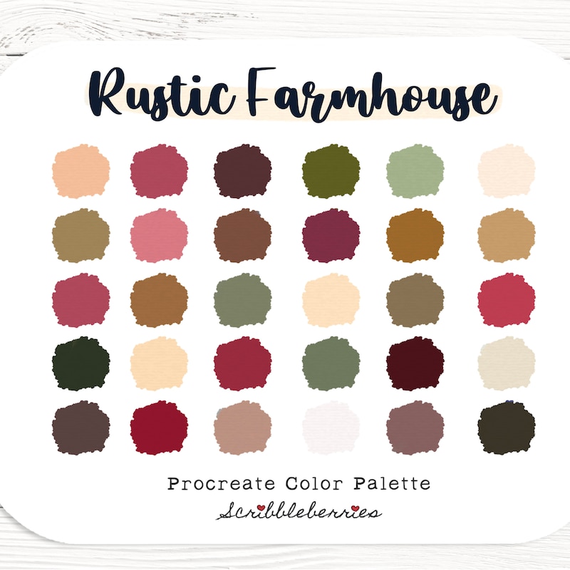 Farmhouse Color Palette - Etsy