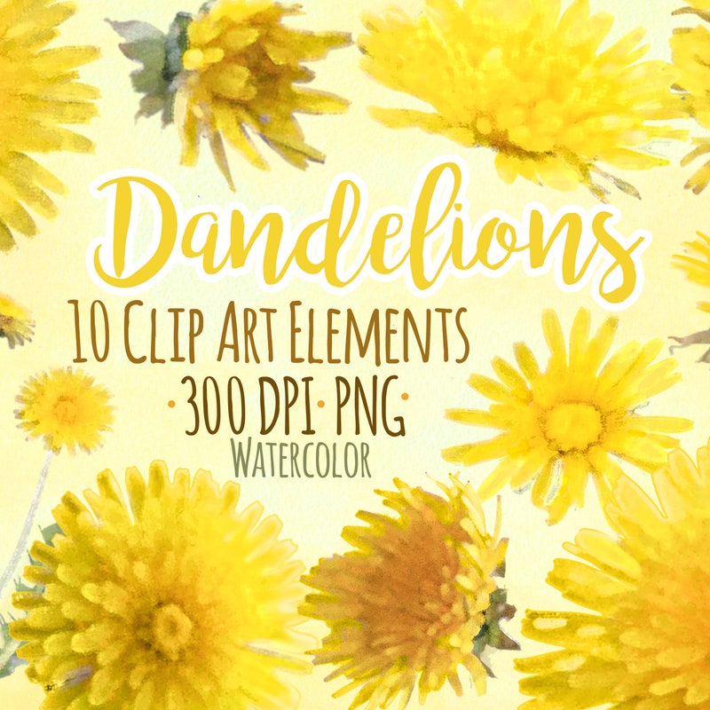 Dandelion Clip Art - Etsy