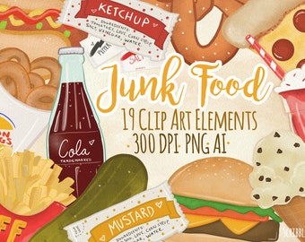 Fast Food Clip Art | Etsy