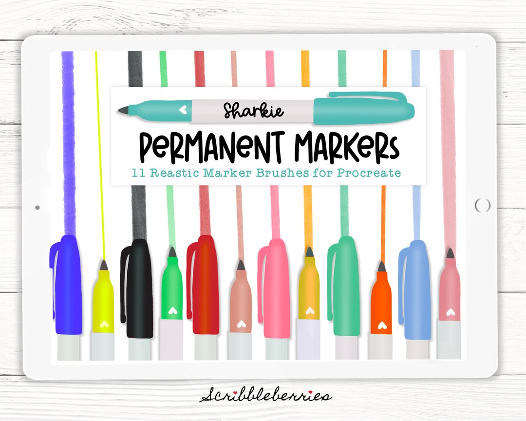 Permanent Markers Procreate Brushes, Procreate Copic Brushes, Procreate ...