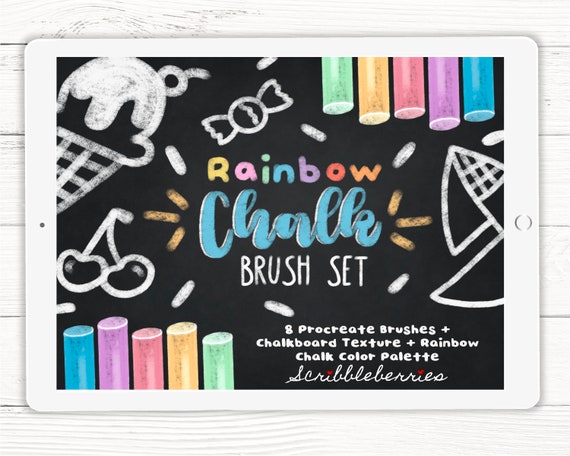 Rainbow Chalk Dog