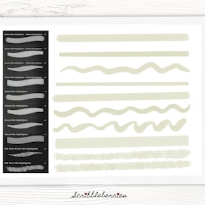 Highlighter Procreate Brushes, Procreate Micron Brushes, Procreate ...