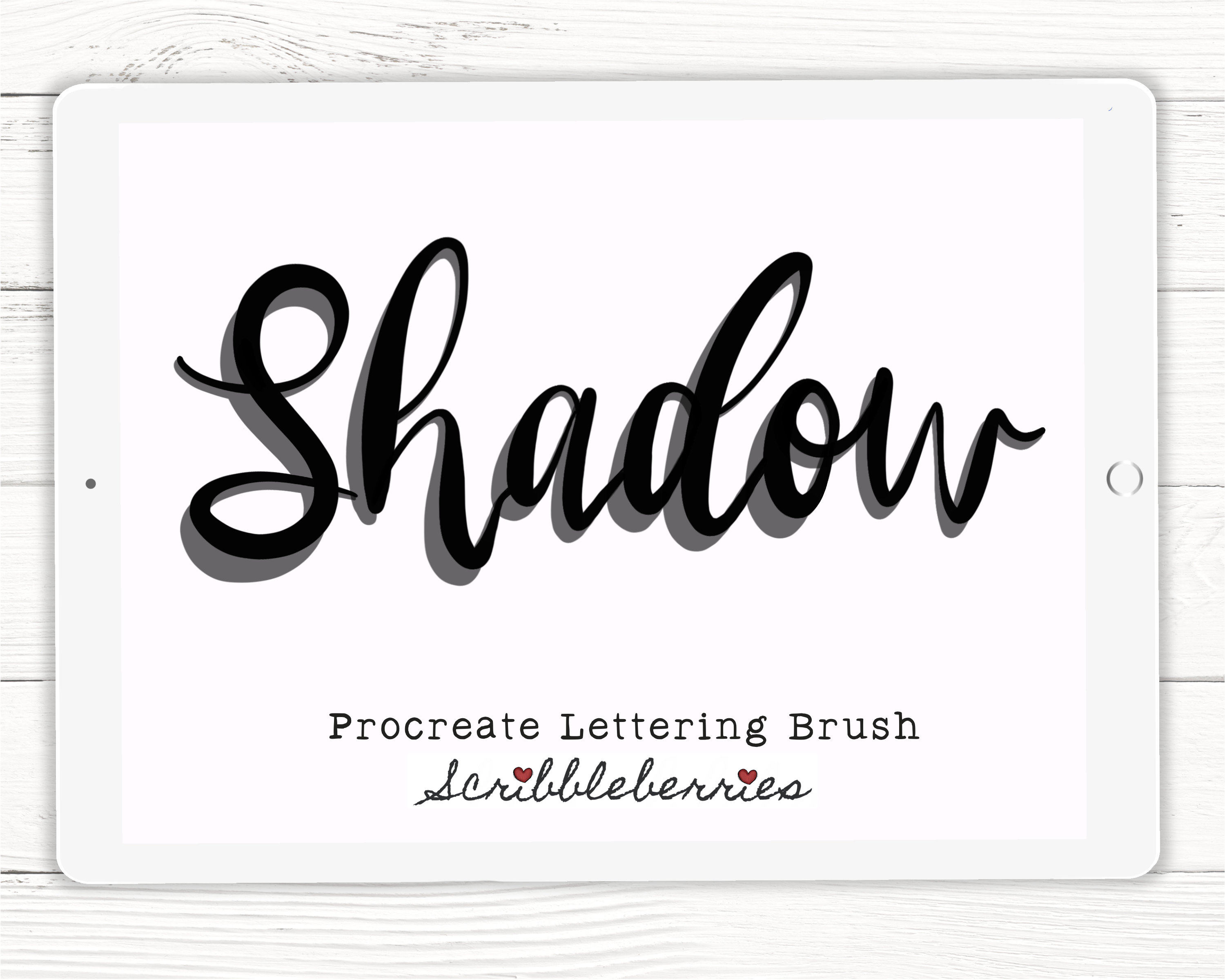 Shadow lettering procreate Brush Procreate shadow Brush | Etsy