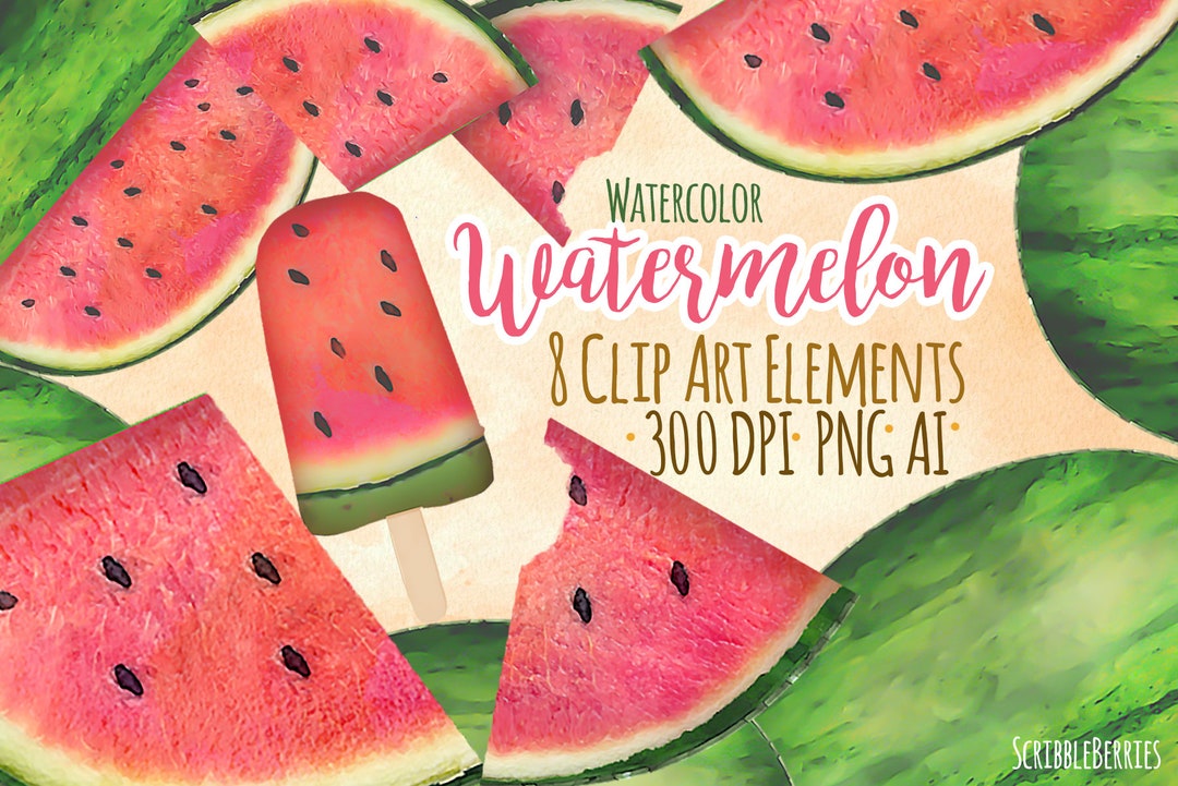Watermelon Clip Art, Melon Clip Art, Watermelon, Watermelon Clipart ...