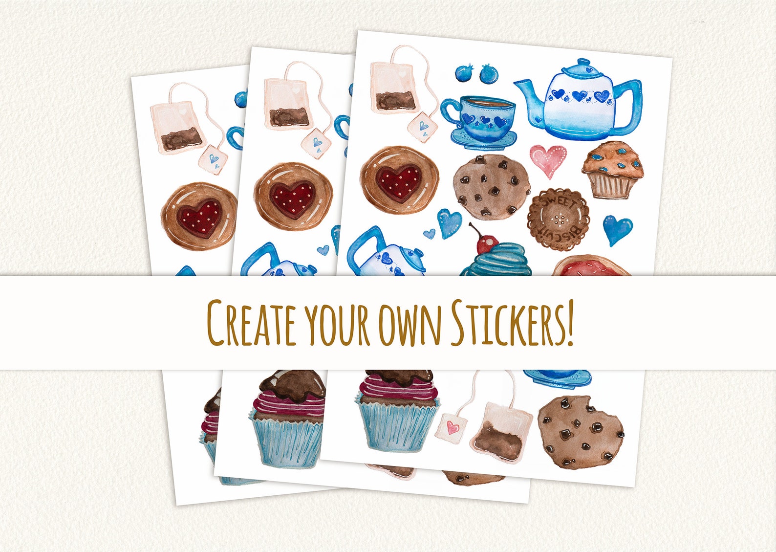 Watercolor Tea Party Clip Art Tea Party Clip Art Tea Party | Etsy