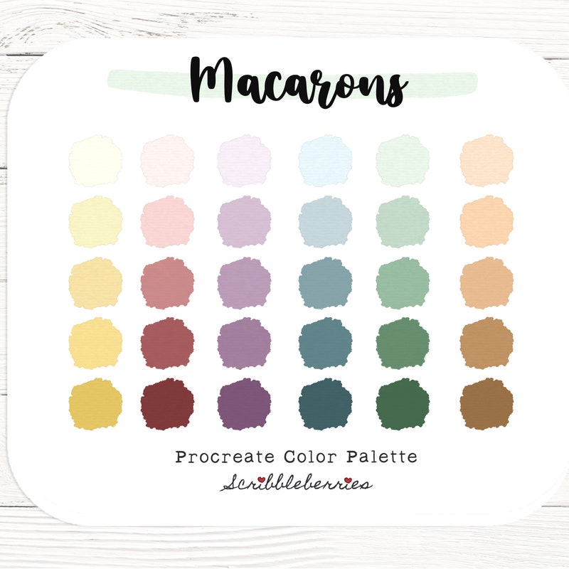 Macarons Color Palette - Etsy