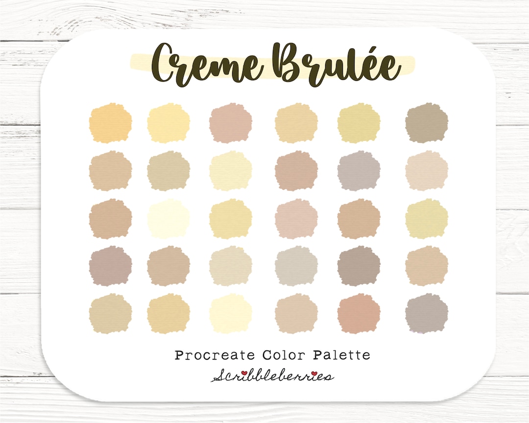Vanilla Procreate Color Palette, Colorful Palette, Color Palette, iPad ...