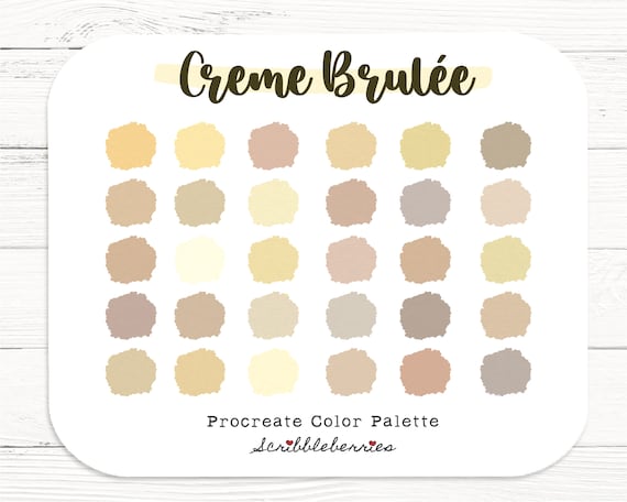 Vanilla Procreate Color Palette Colorful Palette Color | Etsy