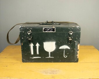 Vintage Military Storage Trunk, Old Army Storage Chest - Etsy