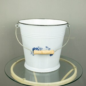 Vintage Enamel Bucket - Etsy