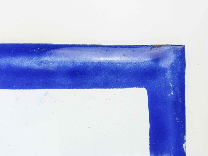 Square Vintage Enamel Sign Vintage Factory Sign fire | Etsy