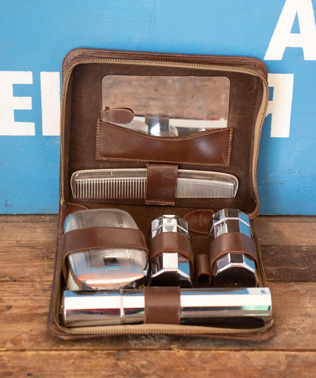 Vintage Gentlemen's Traveling Shaving Kit Made in England - Etsy