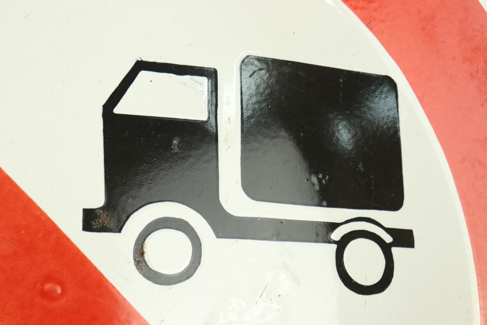 Large and Rare Vintage Enamel Road Sign Old Enamel no - Etsy