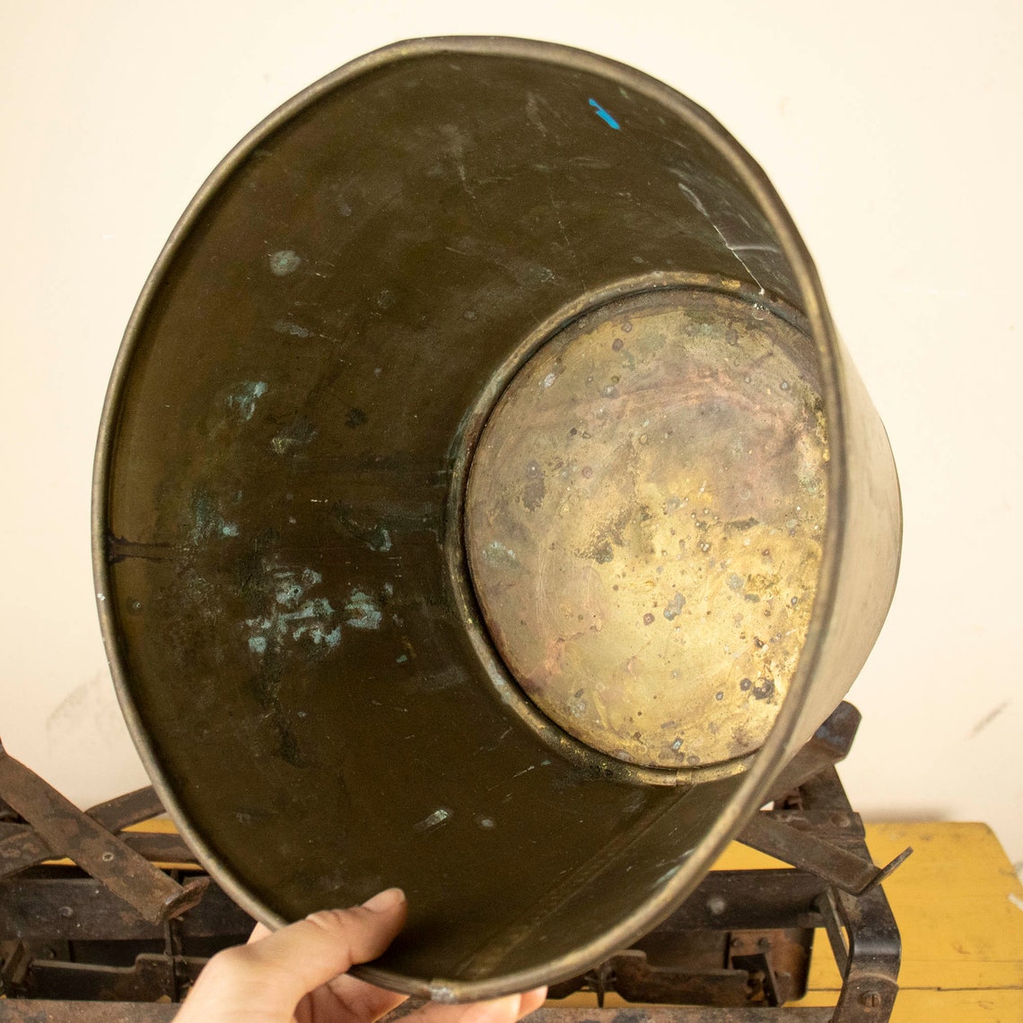 Vintage Market Scale Cast Iron Groceries Scale With Brass | Etsy