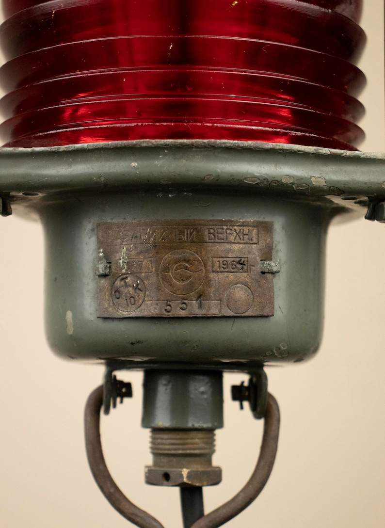 Vintage USSR Marine Lamp With Red Glass Small Marine Lantern - Etsy ...