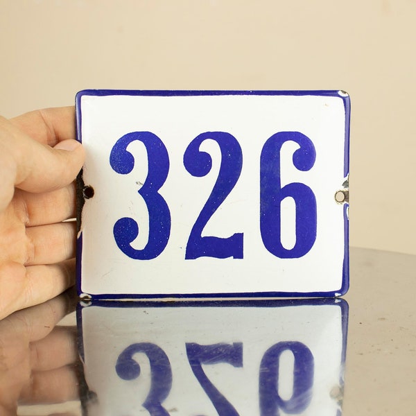 Enamel House Numbers - Etsy