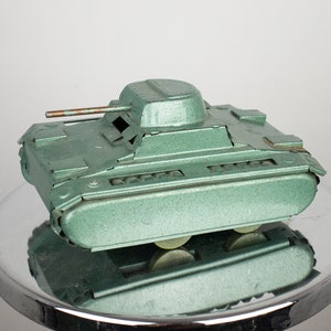 Vintage Wind-up Tin Toy Military Tank "america's Favorite" - Etsy
