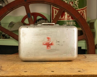 Large Vintage Military Metal Red Cross Box - Etsy