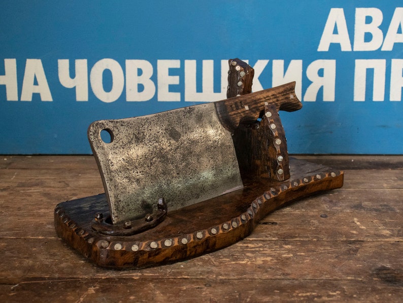 Vintage Cleaver Restored With a Custom Handmade Wooden Stand - Etsy