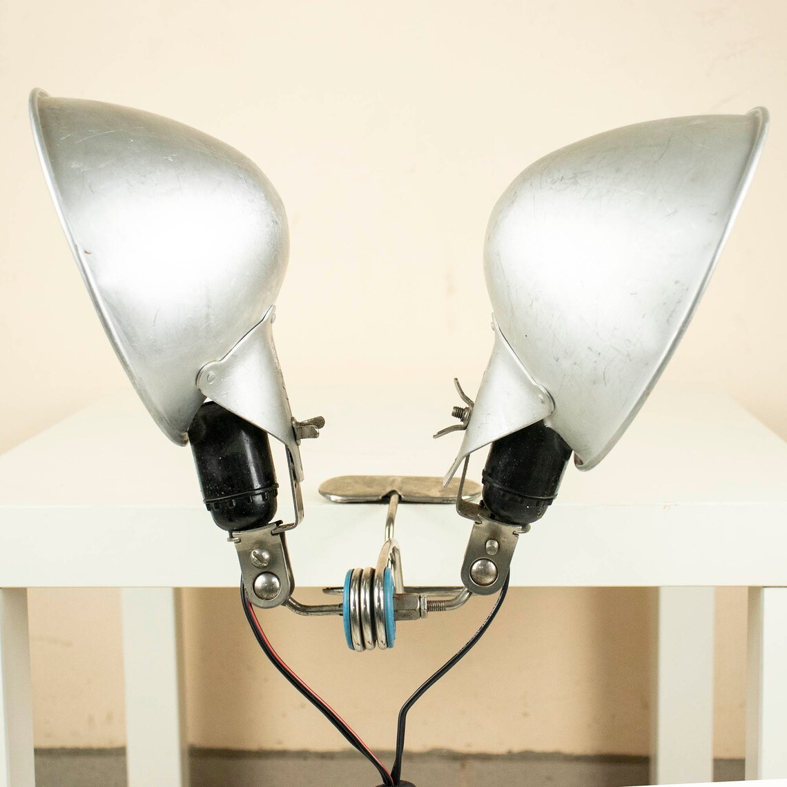 Vintage Adjustable Double Desk Lamp | Etsy