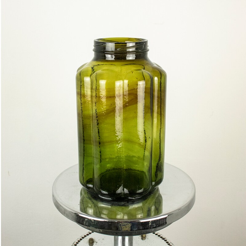 Colored Glass Jar - Etsy New Zealand