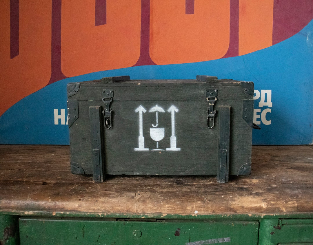 Vintage Military Storage Trunk, Old Army Storage Chest - Etsy