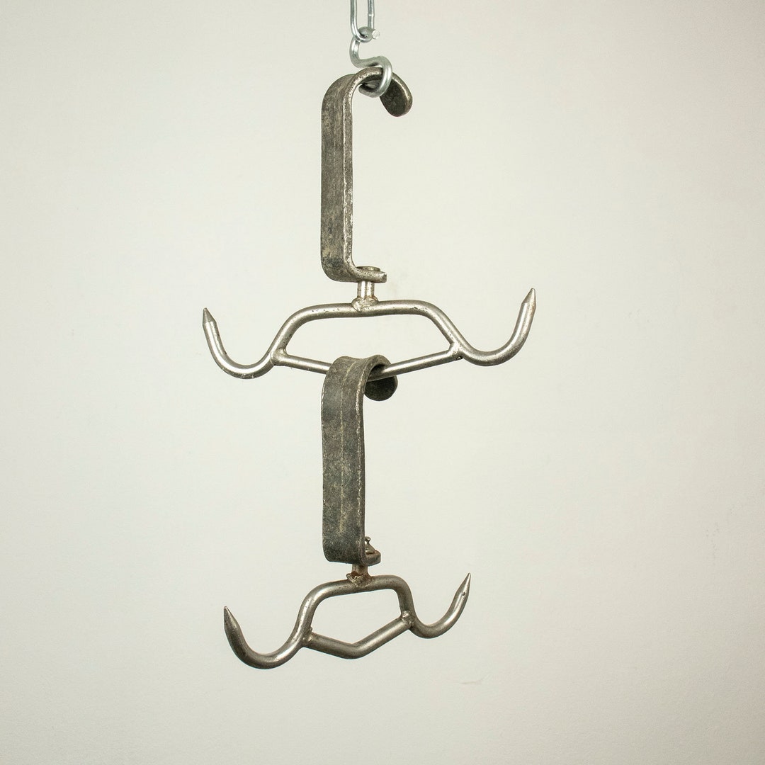 Set of 2 Dutch Vintage Metal Butcher Shop Meat Hooks - Etsy