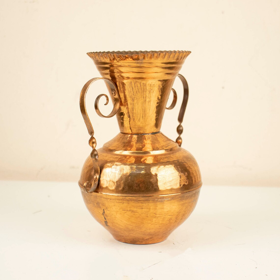 Vintage Copper Vase - Etsy
