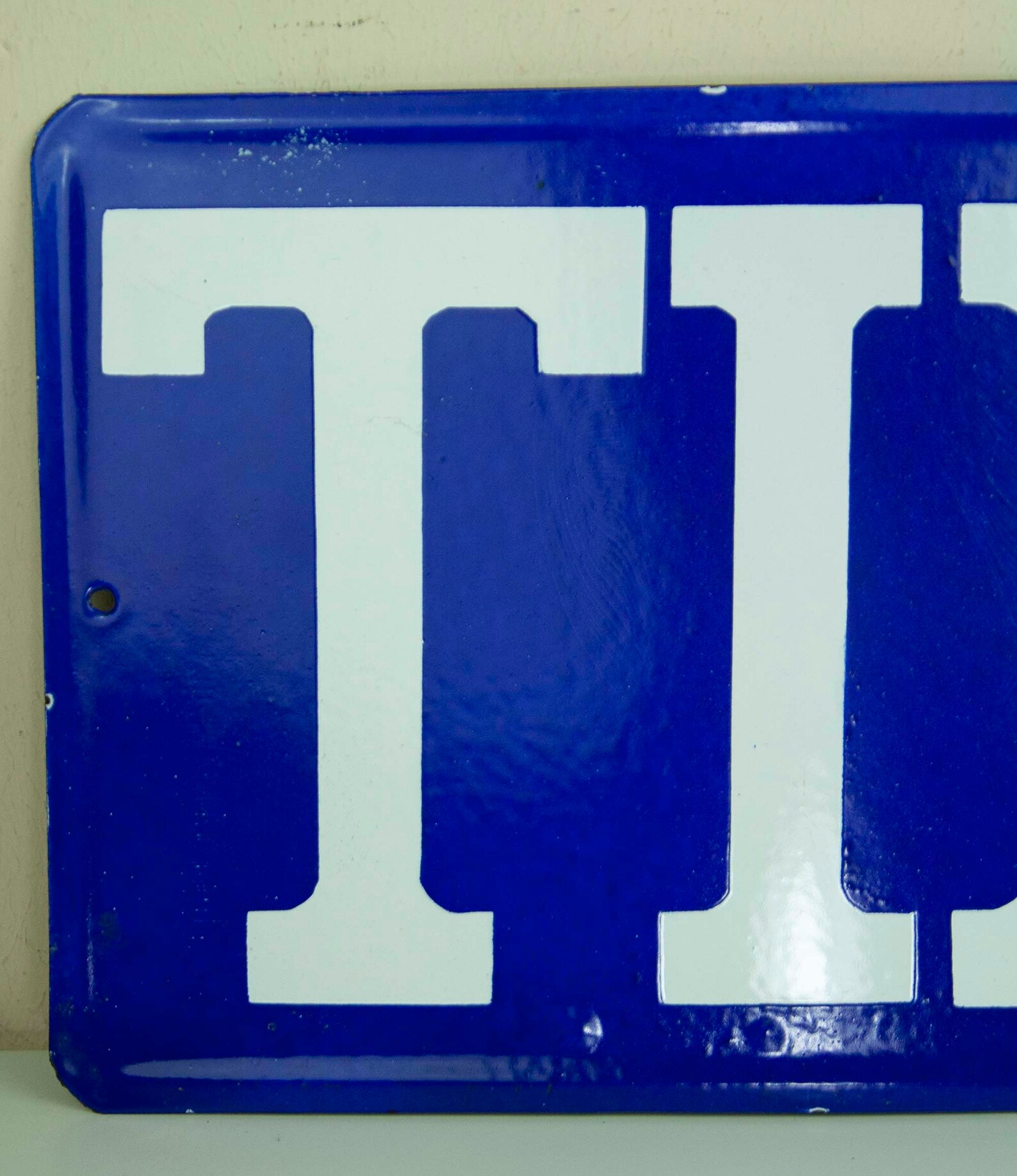 Vintage Enamel TIR sign Blue enamel TIR plate | Etsy