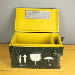 Small Vintage Military Storage Trunk, Old Army Storage Box - Etsy