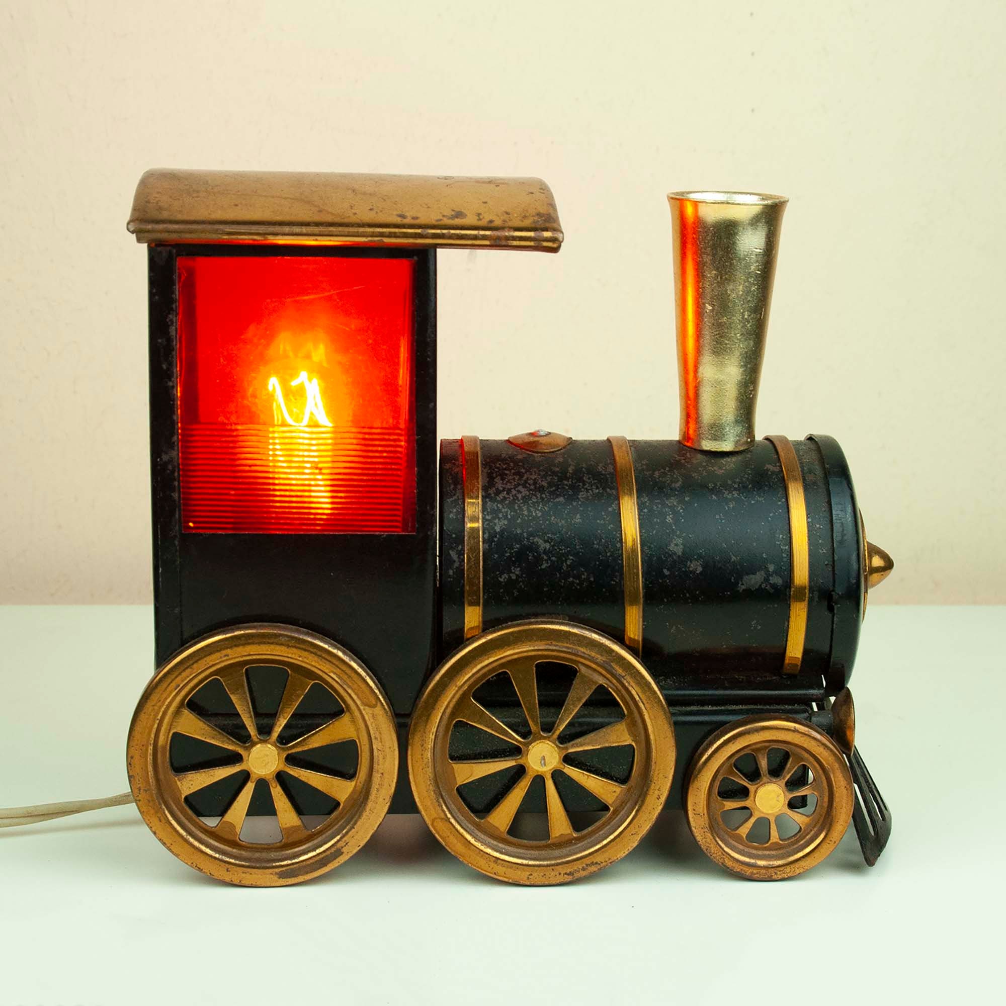 Original Vintage Decorative Train Desk Light