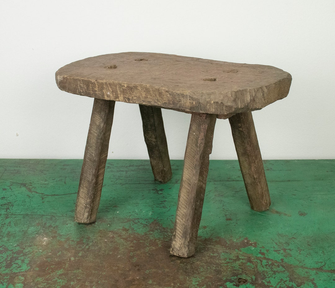 Rustic Wooden Farmhouse Milking Stool - Etsy