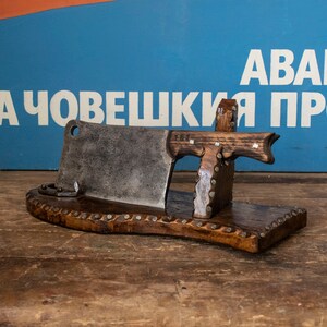 Vintage Cleaver Restored With a Custom Handmade Wooden Stand - Etsy