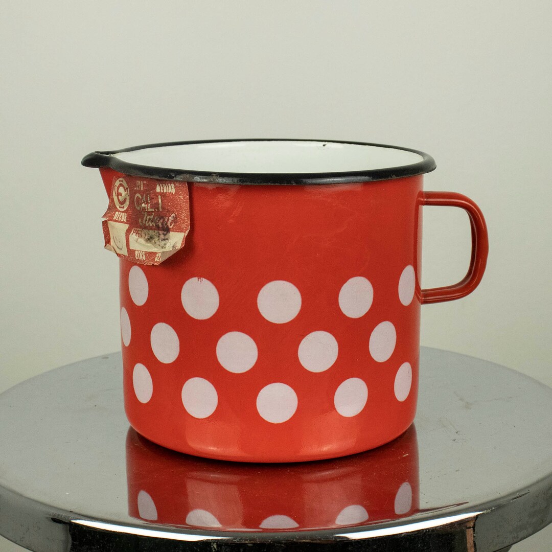 Vintage Porcelain Enamel Measuring Cup - Etsy