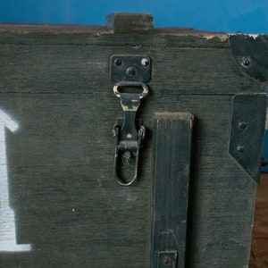 Vintage Military Storage Trunk, Old Army Storage Chest - Etsy