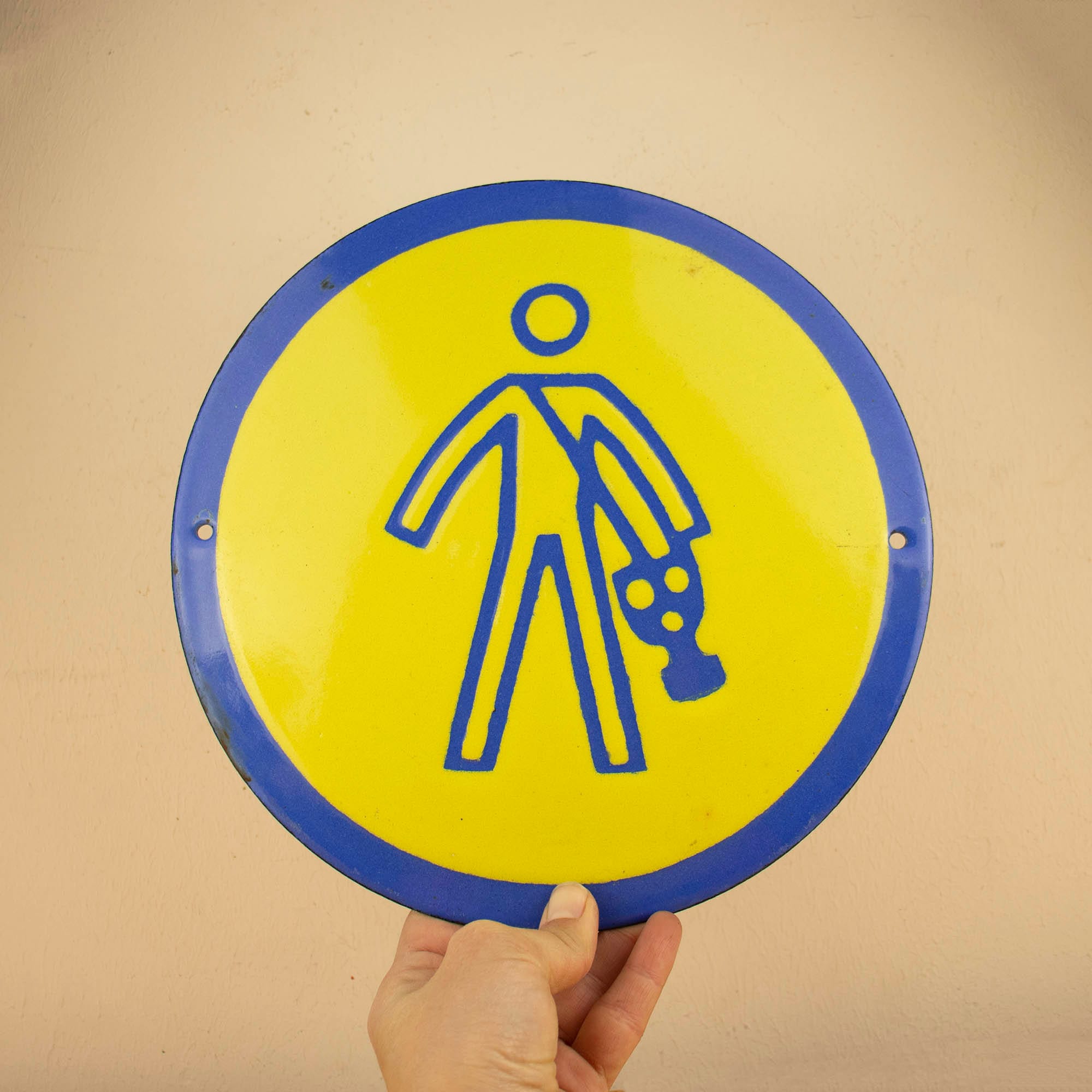 Rare Round Vintage Enamel Sign Vintage Porcelain Enamel Sign - Etsy