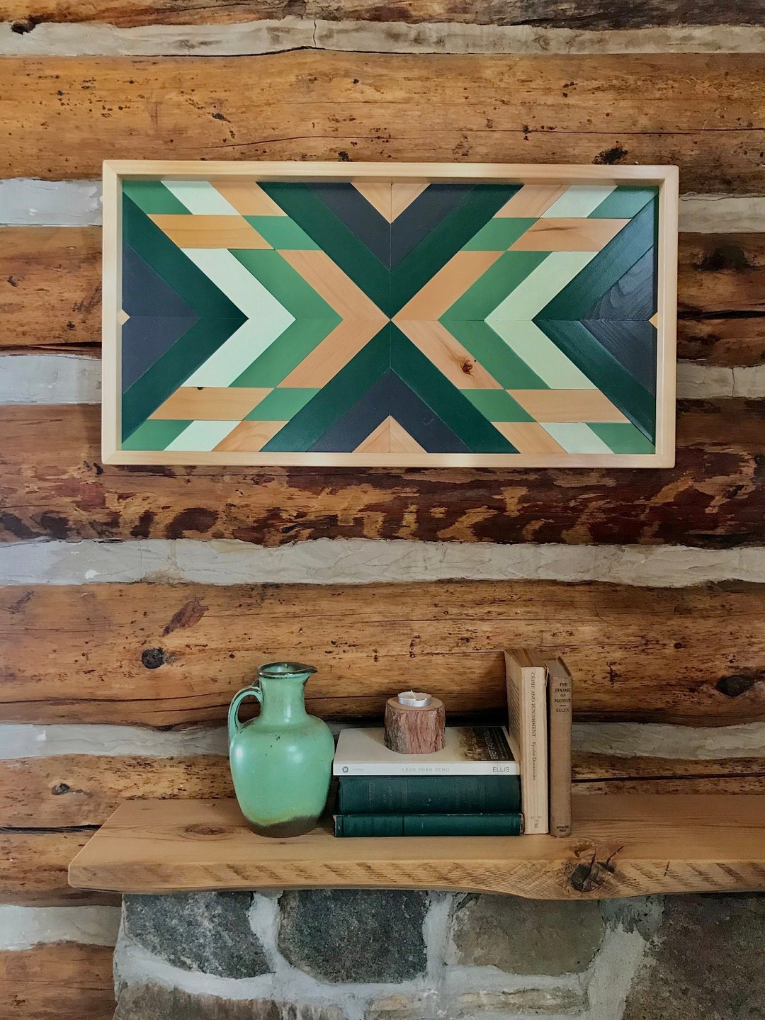 Geometric Wood Wall Art - Etsy