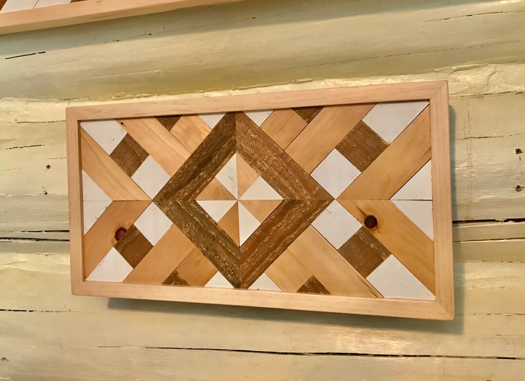 Geometric Wood Wall Art - Etsy