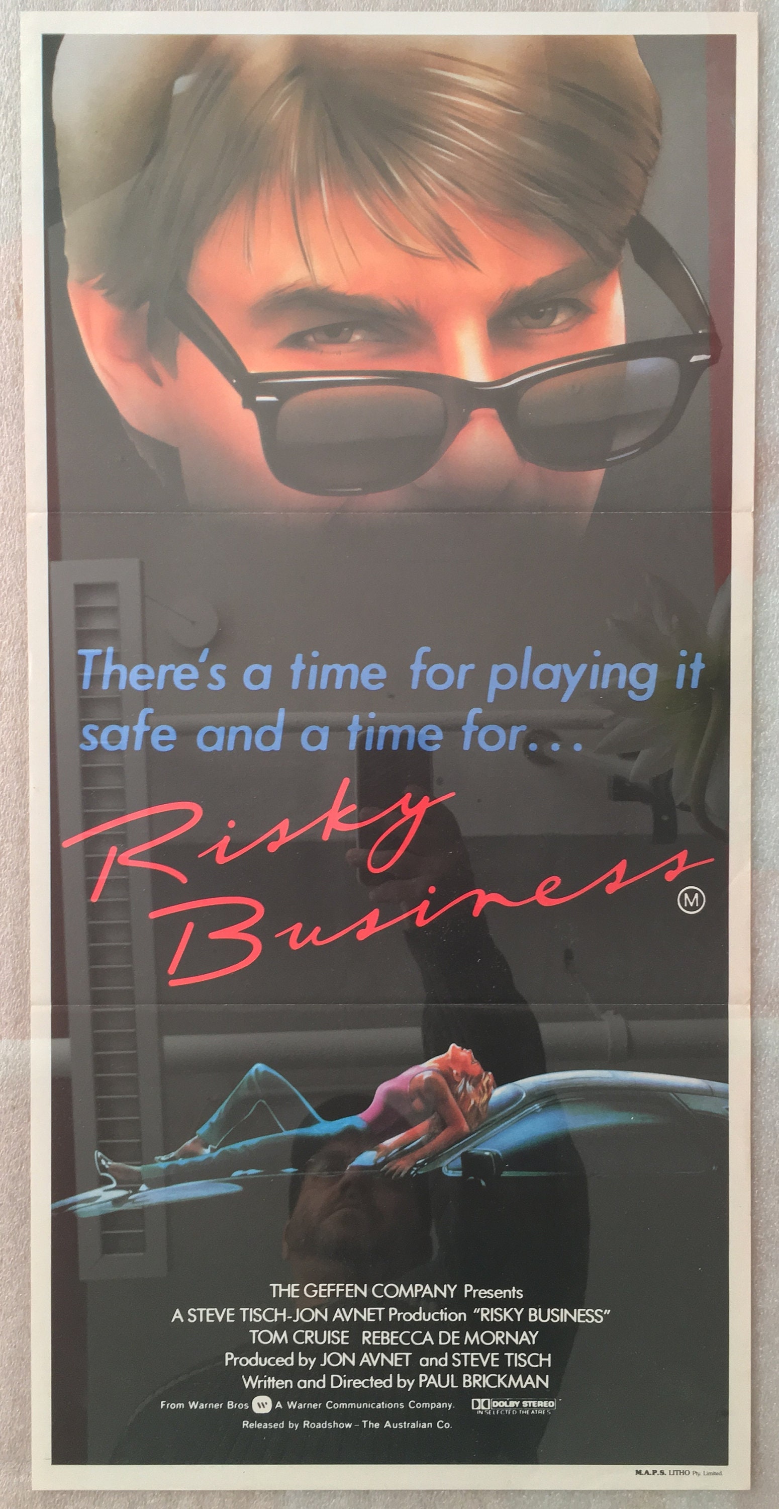 Tom Cruise Risky Business Poster Tangerine Dream: Risky Business