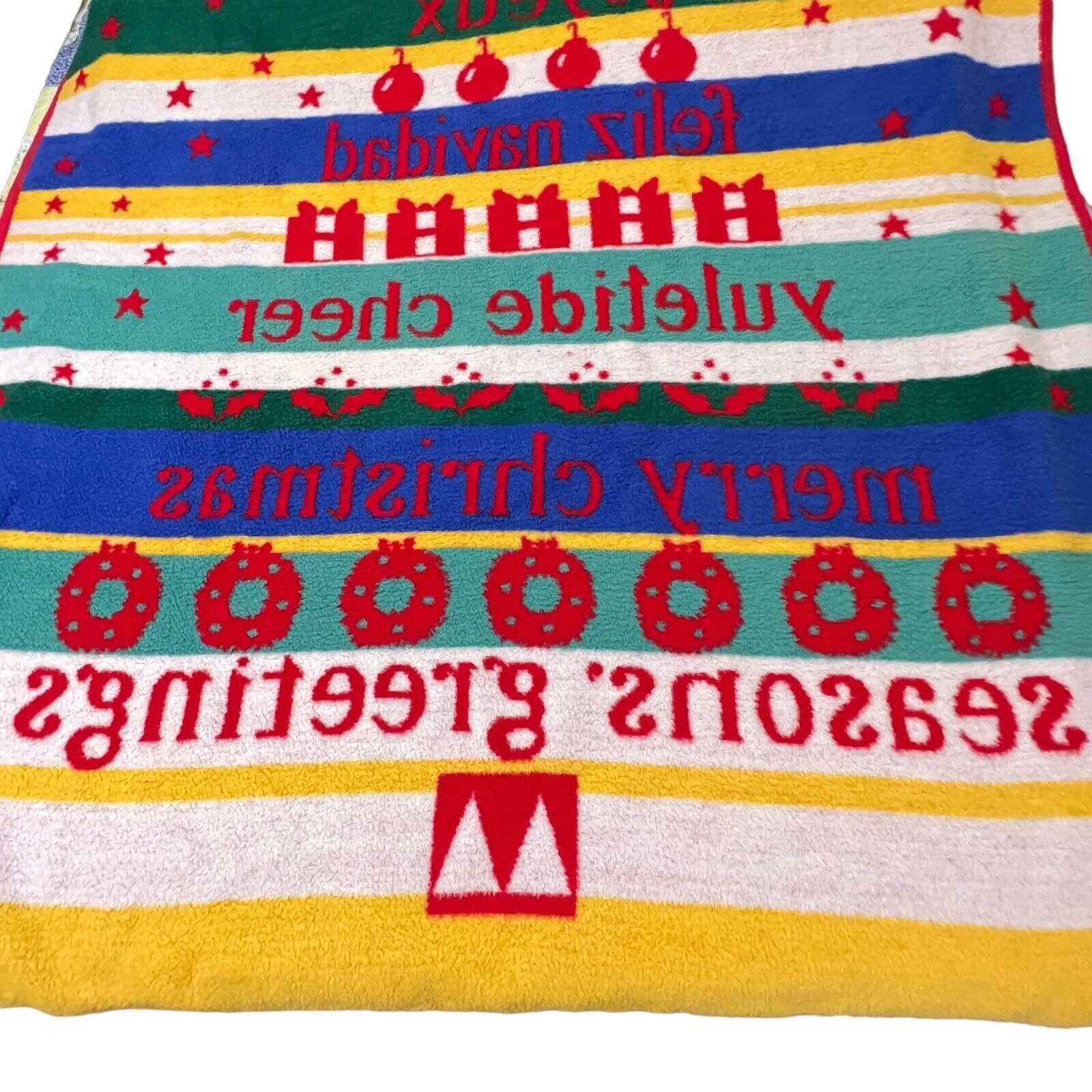 Vuteks Crown Craft Virgin Acrylic Pile Throw Blanket 60x80 Merry ...
