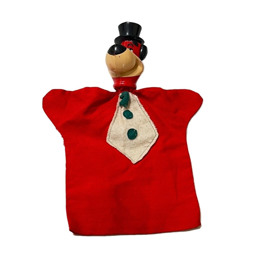 Huckleberry Hound Hand Puppet Red Toy Hanna Barbera 1960s Vintage - Etsy