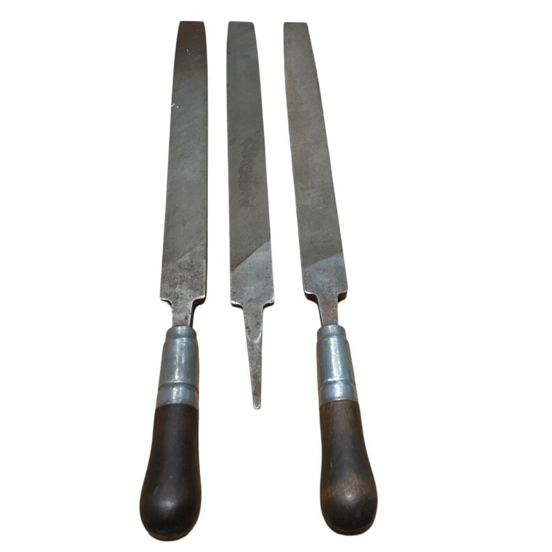 Vintage Simonds Nucut Files, USA Made, Wood Handle - Set of 3 - Etsy