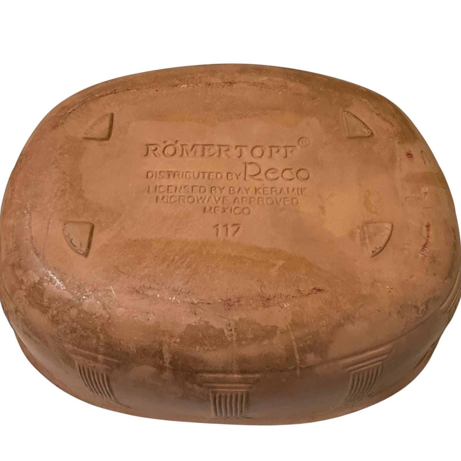 Romertopf Reco #117 Clay Baker Roaster Dutch Oven Roman/greco Design ...