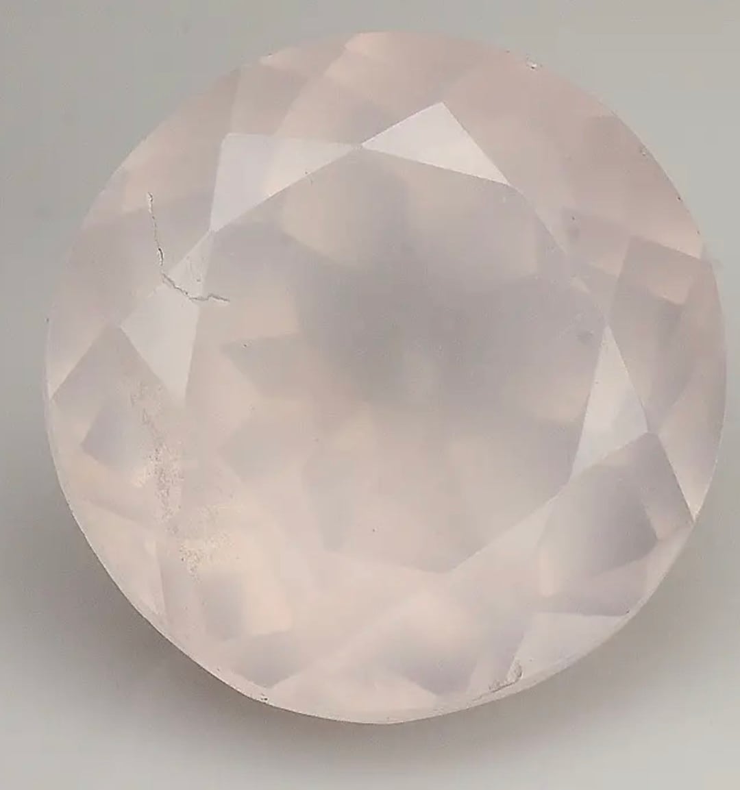 7.14 Carat Sweet Pink Rose Natural Quartz Awesome Lustre 12.200 X 12. ...