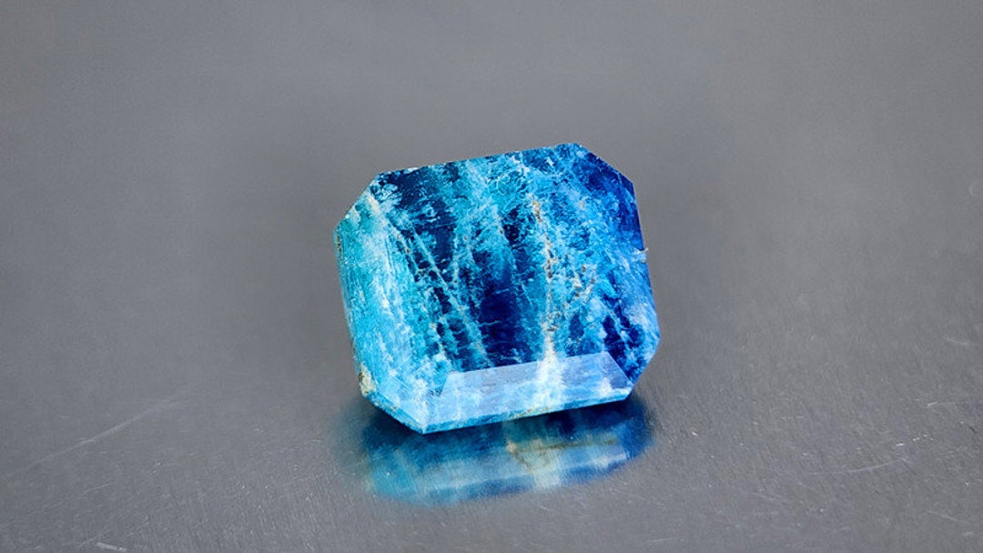 0.90 Ct Hauyne/hauynite. Natural Rare Faceted Blue Gemstone. Vivid Blue ...