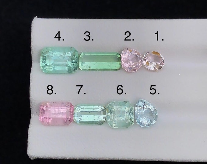 Natural Tourmaline Gemstones Mix Colours Available. Transparent ...