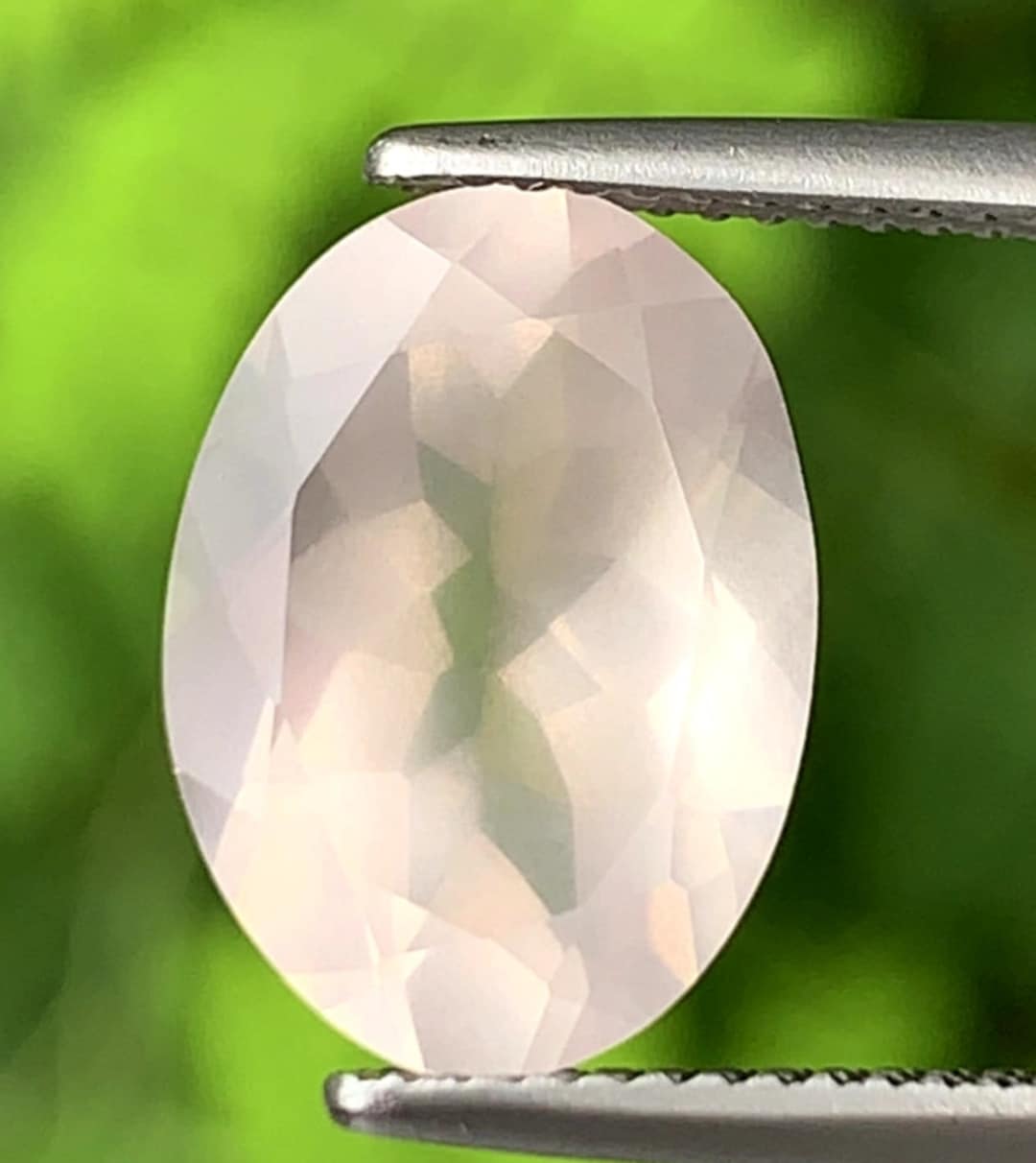 5.31 Carat Sweet Pink Rose Natural Quartz Excellent Lustre 13.8 X 10.0 ...