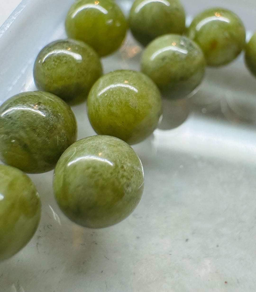 2.50 Carat Round Green Garnet Spheres. Loose Gemstones for Making ...