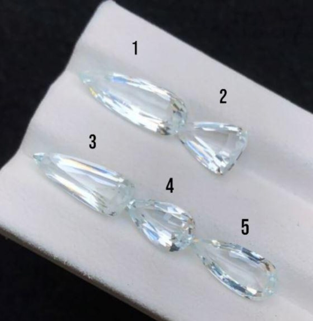 Genuine Aquamarine Gemstone. Light Blue Genuine Mined. SI - VS. Sold ...